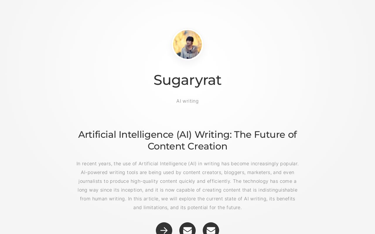 AI writing